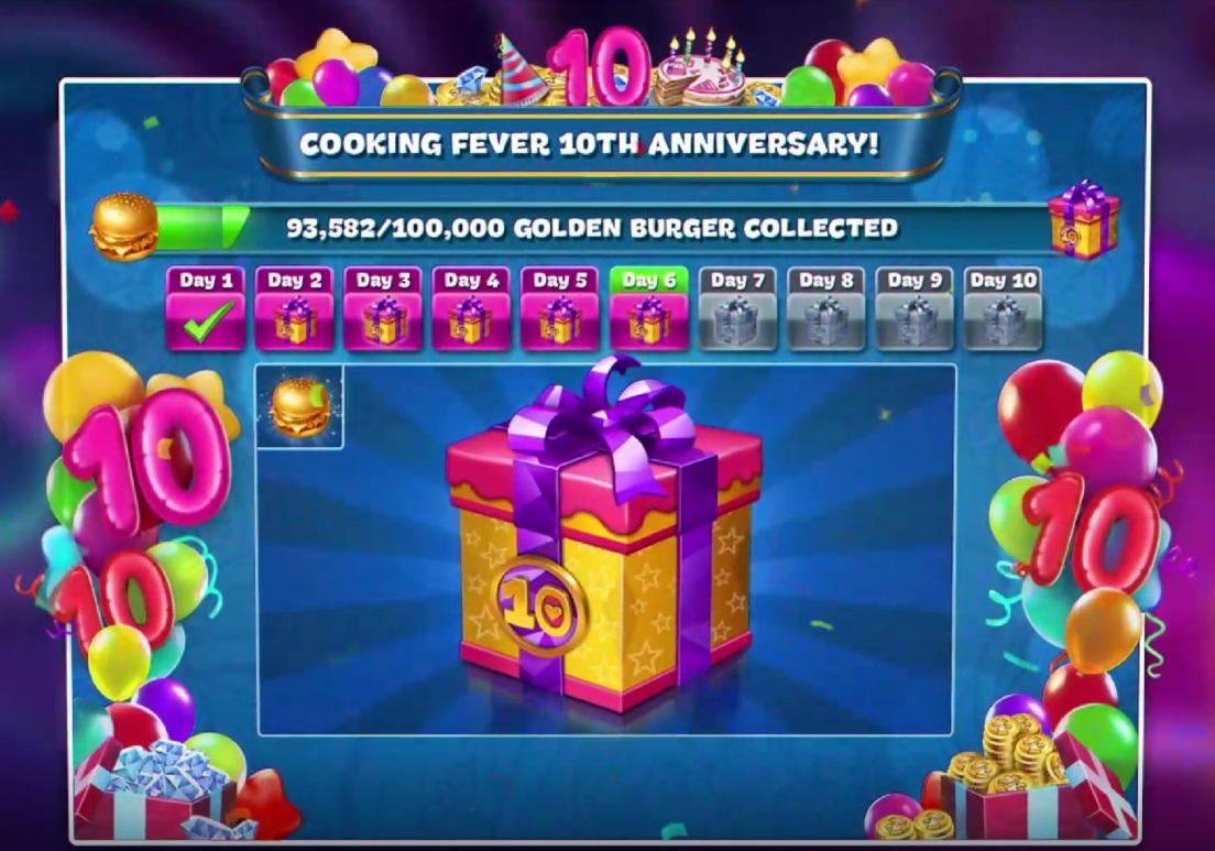Cooking Fever Celebrates 10th Anniversary with Party Palace Update ...